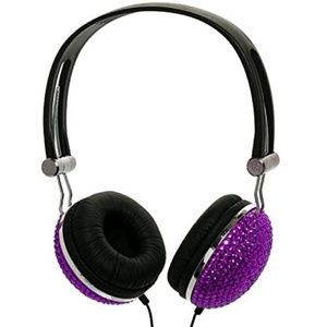 Accessories | Purple Bling Headphones | Poshmark